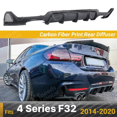 Infiniti Q50(2014-2017)Rear Diffuser (Carbon look) – OPTIK AUTO